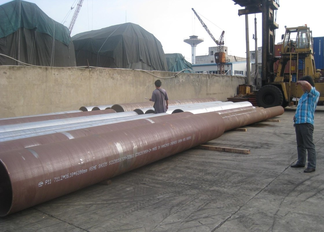 34'' 864mm OD Hot Rolled Steel Pipe , Alloy Steel Pipe SCH 40 - 140mm WT